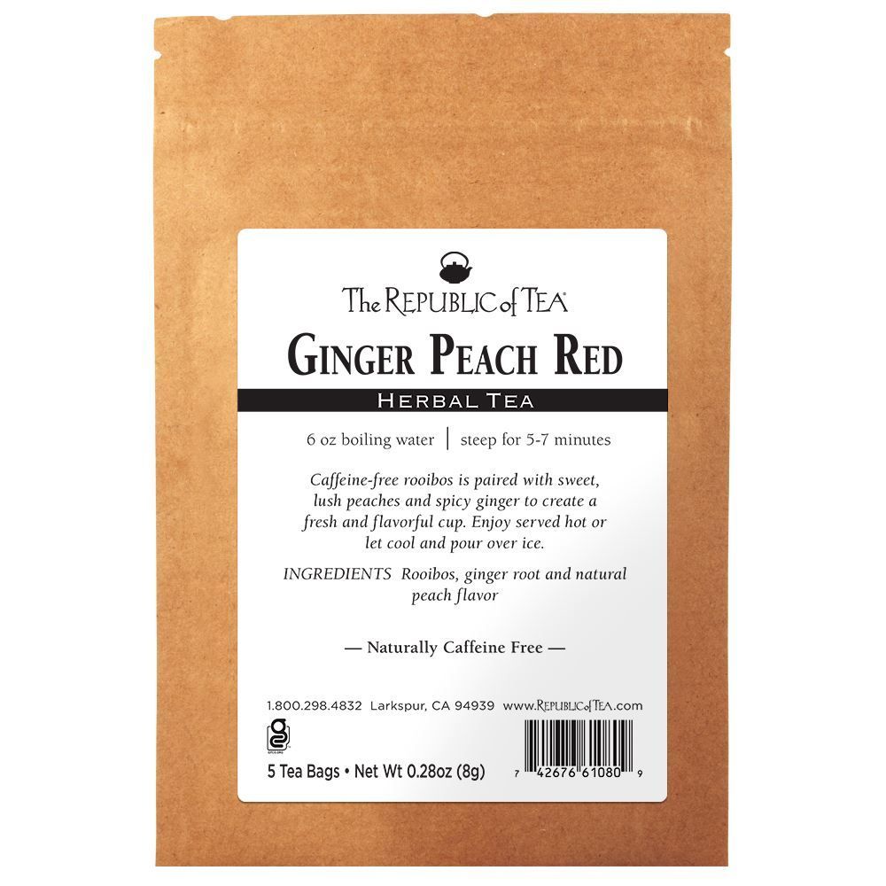Ginger Peach Red Tea Bags | The Republic of Tea