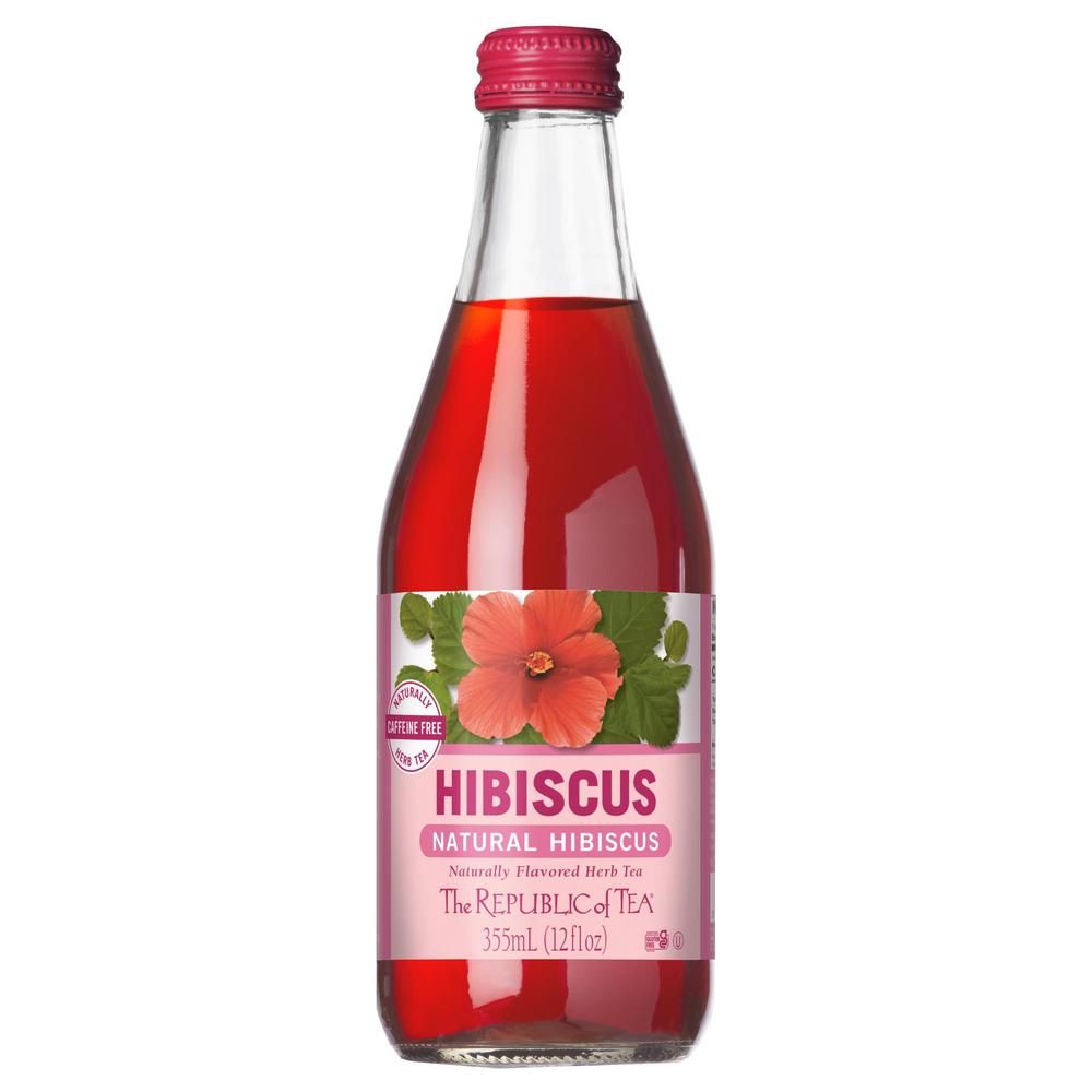 Natural Hibiscus 12 oz Bottled Iced Tea | The Republic of Tea